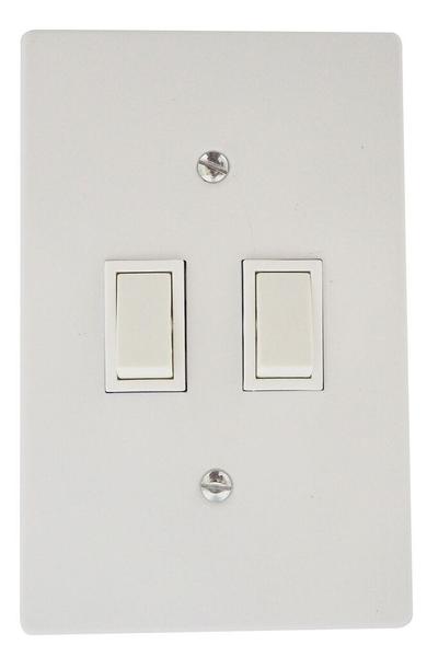 TITAN 2 LEVER 1 WAY SWITCH + STEEL COVER 4x2 – Mr Electric